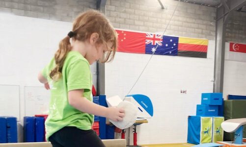 KinderGym Gymnastics for ages 2 to 5 years - Parents can join in